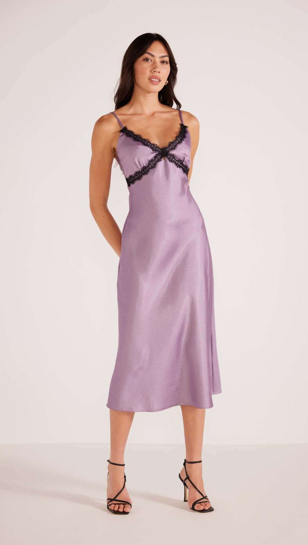 Lillian Lace Trim Midi Dress - MINKPINK Official