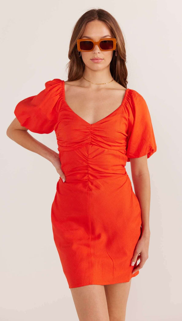 Nerida Ruched Mini Dress - Final Sale - MINKPINK