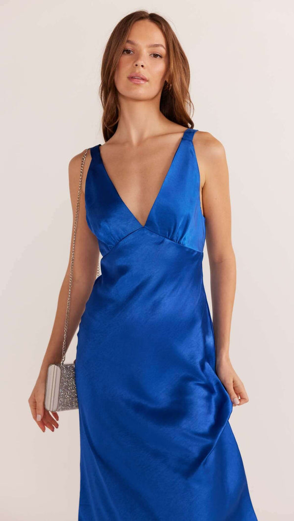 Aoki Bias Slip Midi Dress - Final Sale - MINKPINK